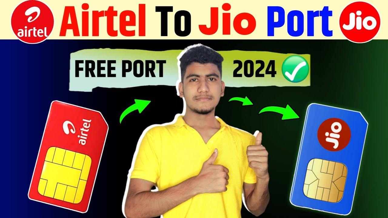 airtel to jio sim port process l airtel to jio port | how to port ...