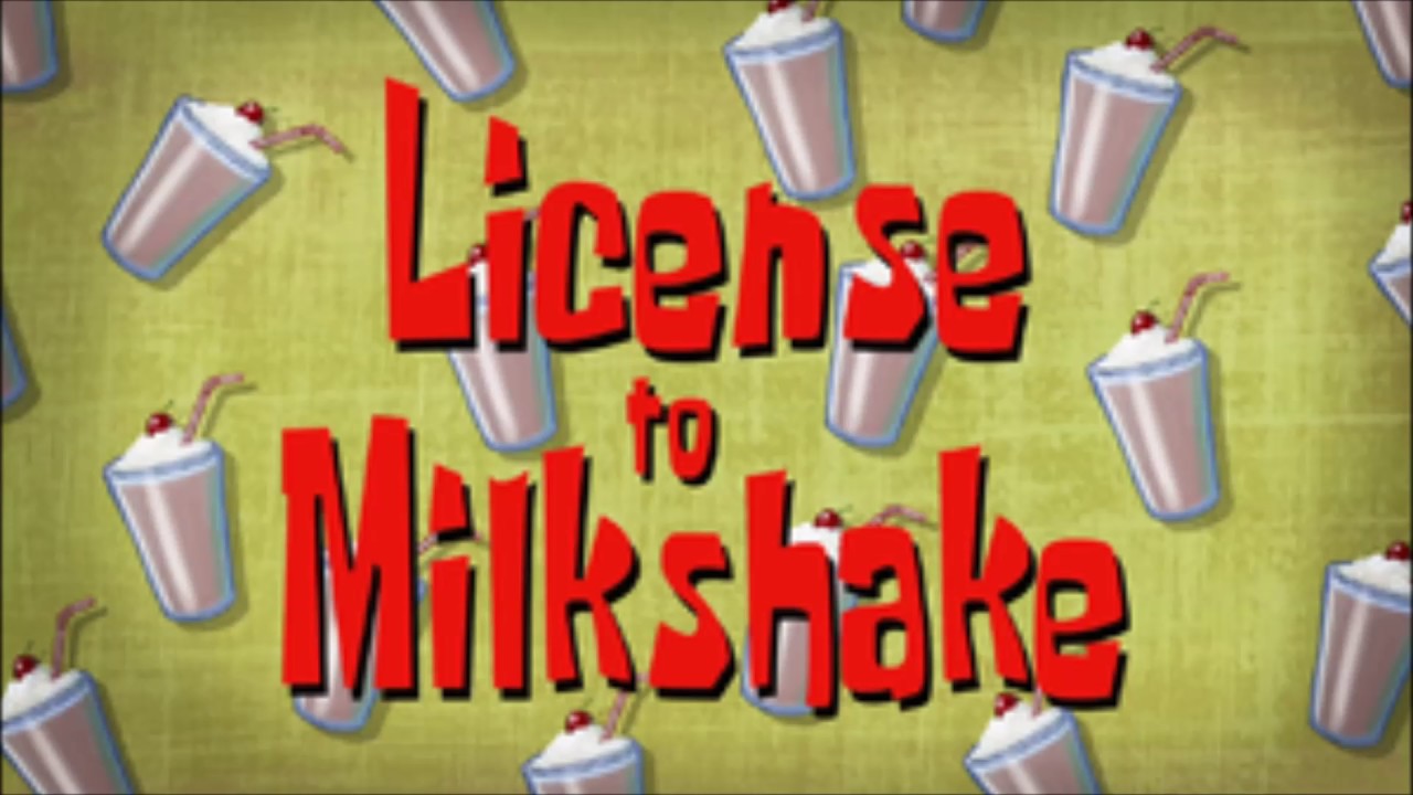 SpongeBob SquarePants: License to Milkshake (Music Only) - YouTube