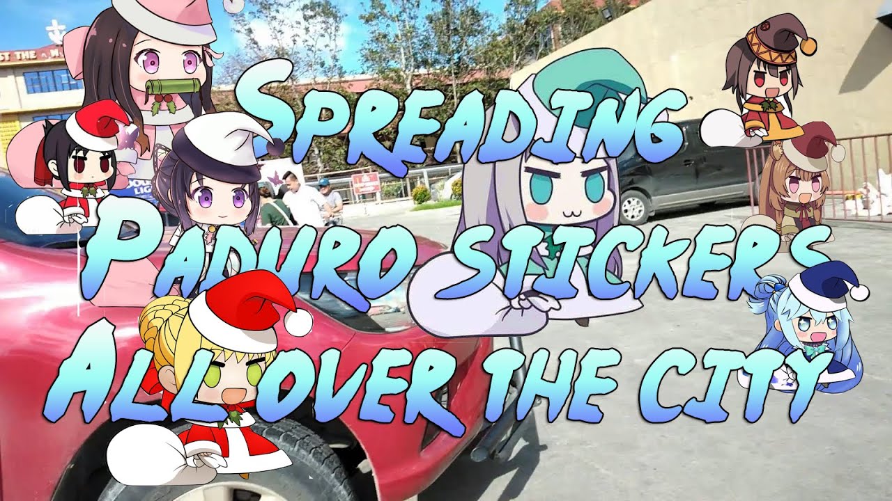 Sticking PADORU STICKERS ALL OVER THE CITY - YouTube
