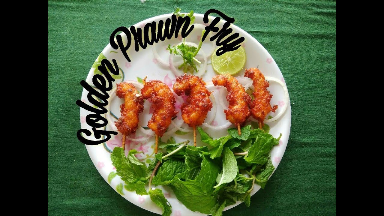 Golden Prawn Fry | Crispy Prawn | Quick recipe - YouTube
