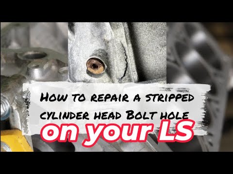 How to repair a cylinder head bolt hole!!! - YouTube
