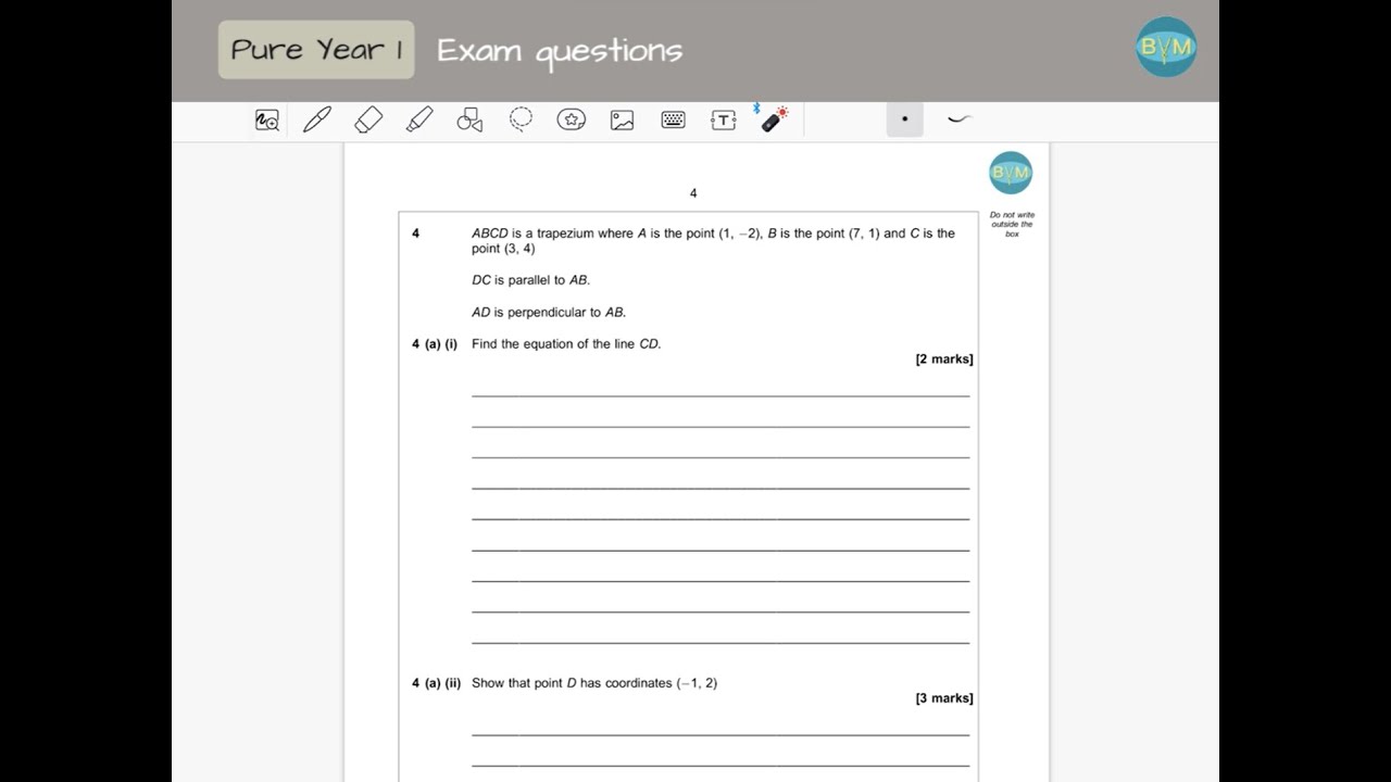 AS level maths November 2021 Question 4 Paper 1 AQA - YouTube