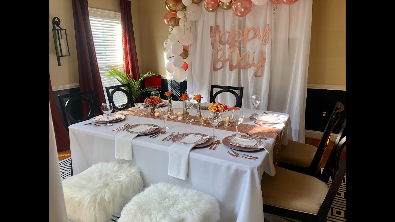How to Create a Fabulous Pink Table Talk Birthday Dinner Party - YouTube