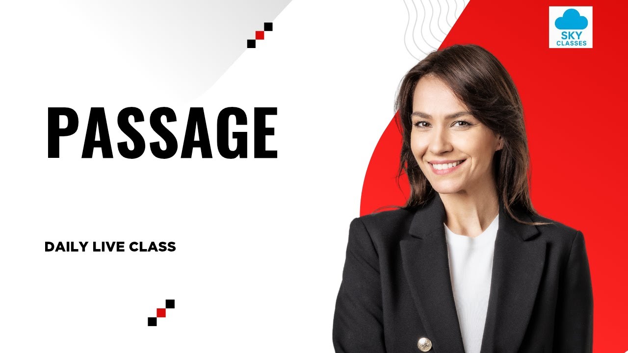 PASSAGE ENGLISH || SKY CLASSES || - YouTube