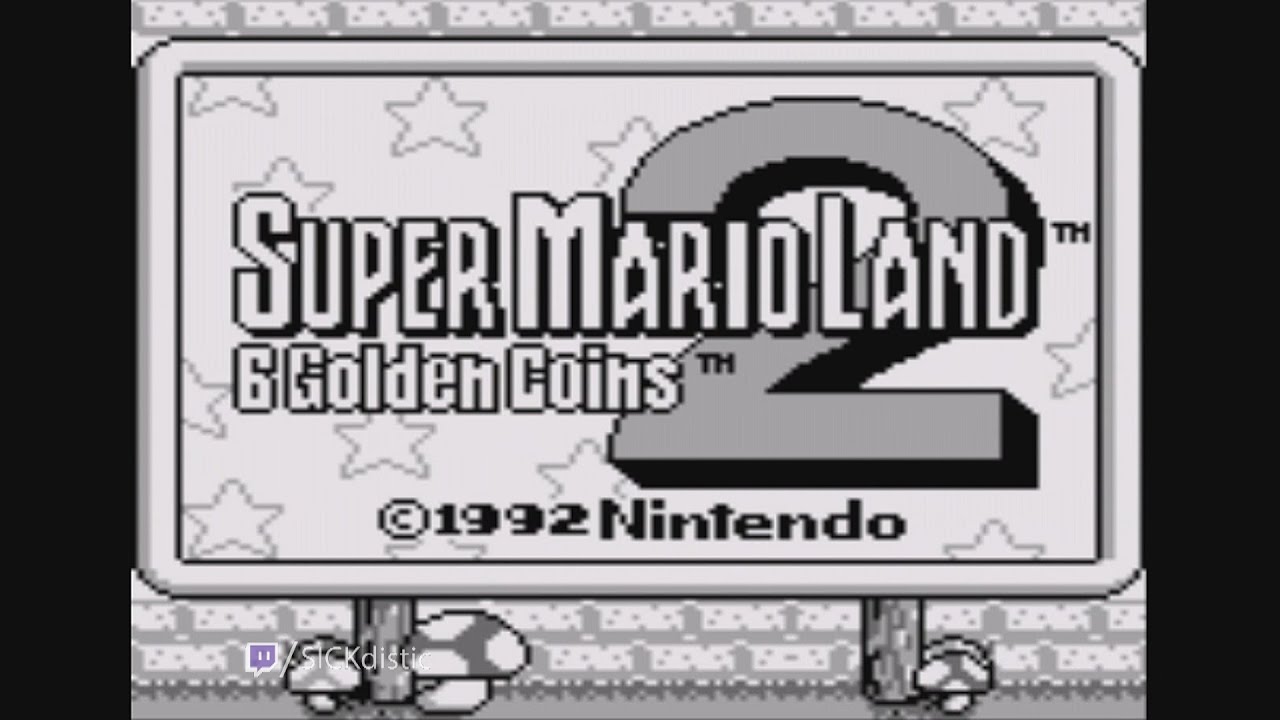 Super Mario Land 2: 6 Golden Coins Gameboy Intro Gameplay - YouTube