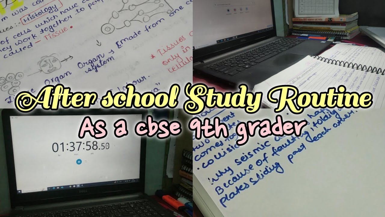 "After School Study Routine as a 9th grader | Productive Lifee of a ...