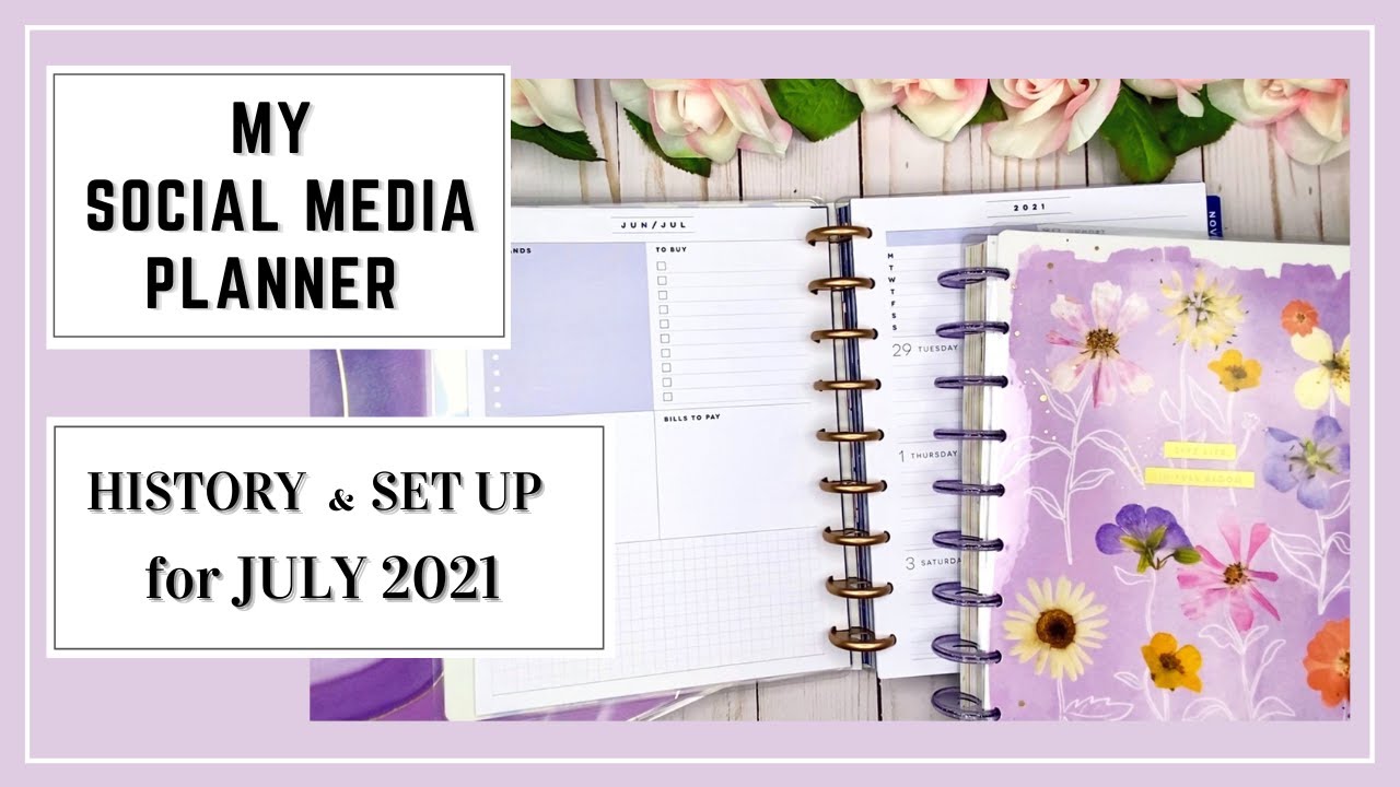 MY SOCIAL MEDIA PLANNER / HISTORY & SET UP FOR 2021 / FRANKENPLANNING ...