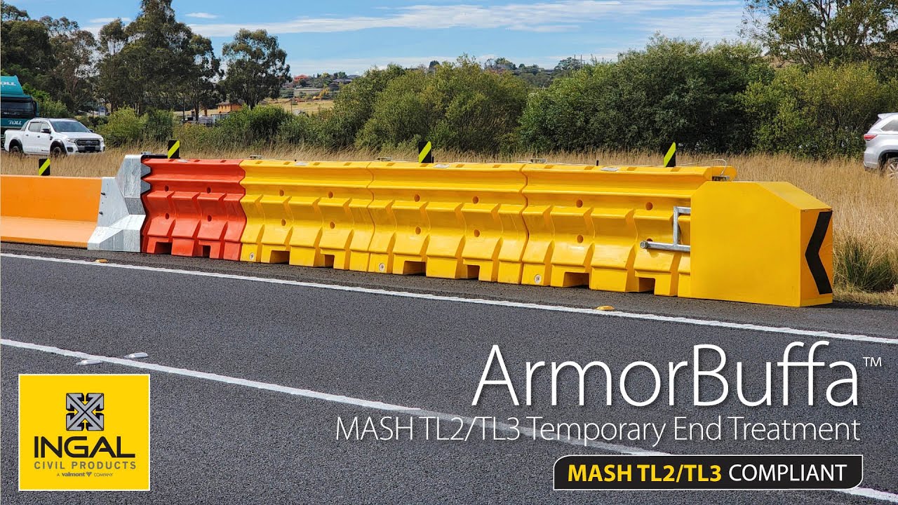 ArmorBuffa™ Temporary Crash Cushion Assembly - YouTube