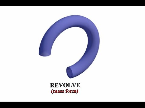 Create revolve solid form in revit - YouTube