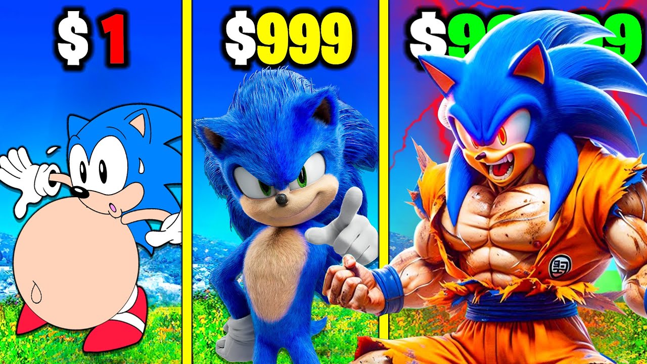 $1 slow SONIC to $1,000,000,000 super SPEED in GTA 5 Telugu - YouTube
