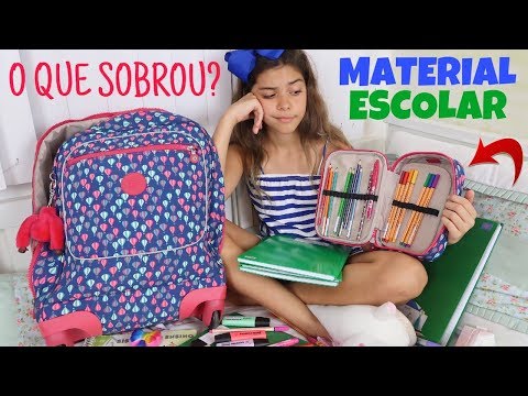 O QUE SOBROU DO MEU MATERIAL ESCOLAR 2018 | NICOLE DUMER
