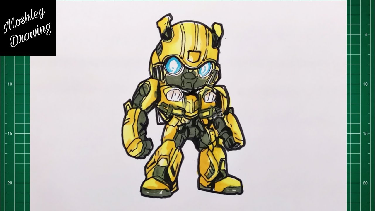 How to Draw Chibi Bumblebee - YouTube