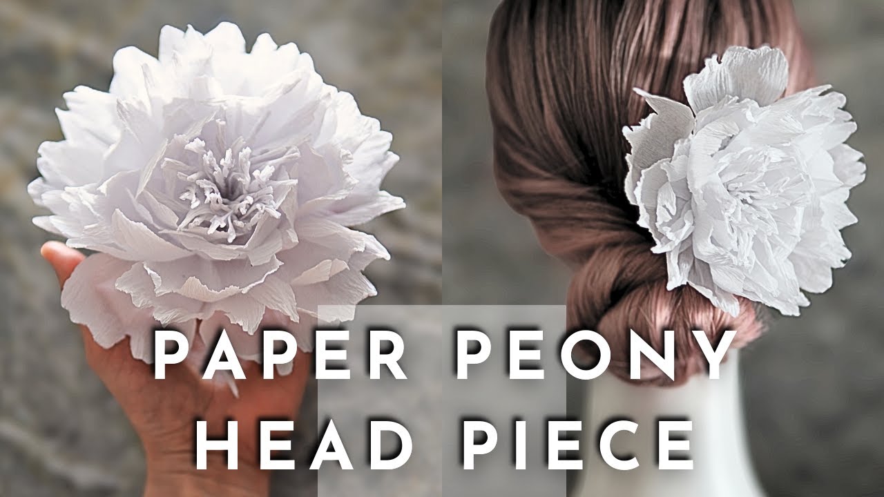【DIY Flower Making】 How to make Realistic, Easy paper Peony | Paper ...