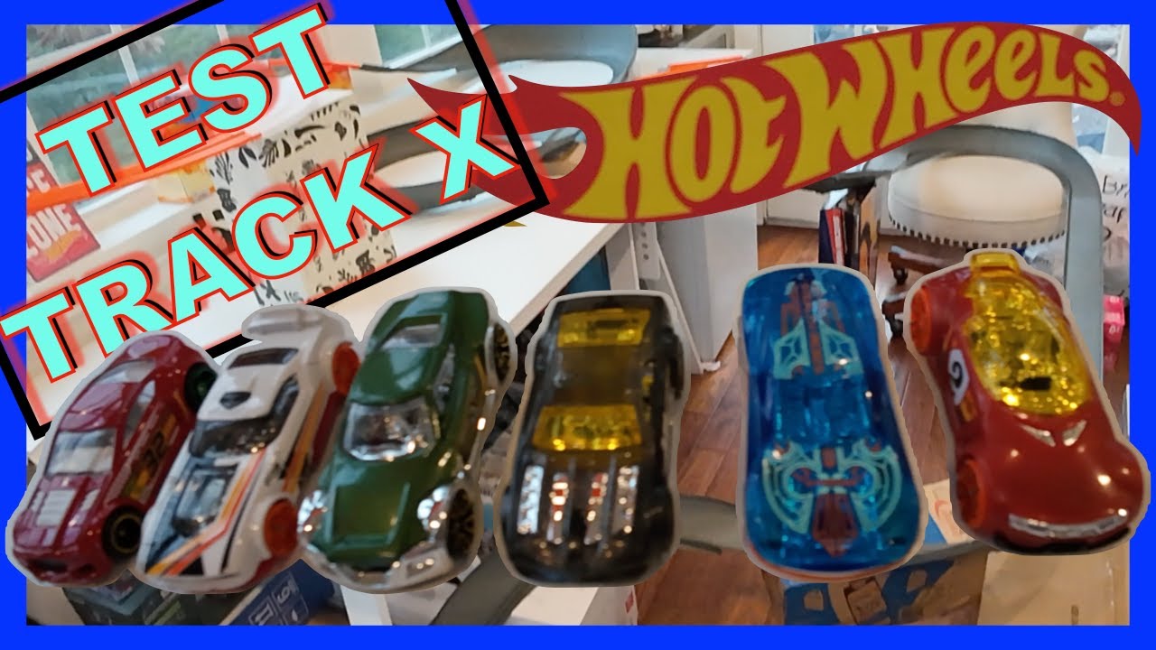 Die Cast racing at TRACK X test track hot wheels action race 1 - YouTube