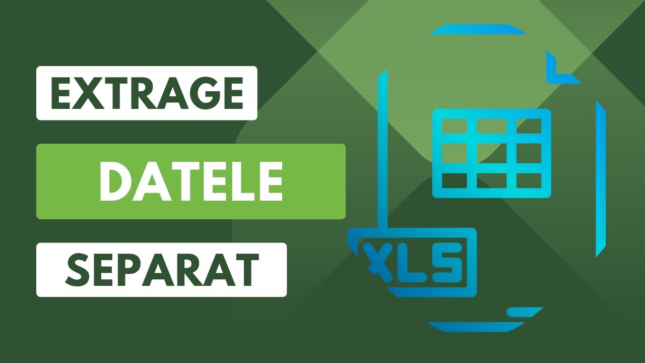 Extragerea separata a datelor cu o anumita valoare in Excel - YouTube