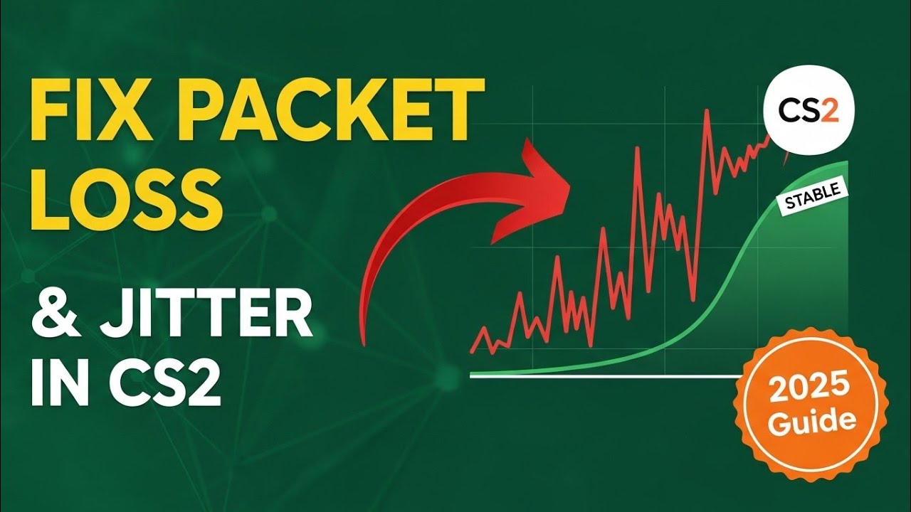 How to fix packet loss and jitter in CS2 2025 Guide - YouTube