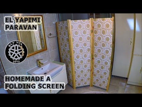El yapımı paravan - Homemade a folding screen
