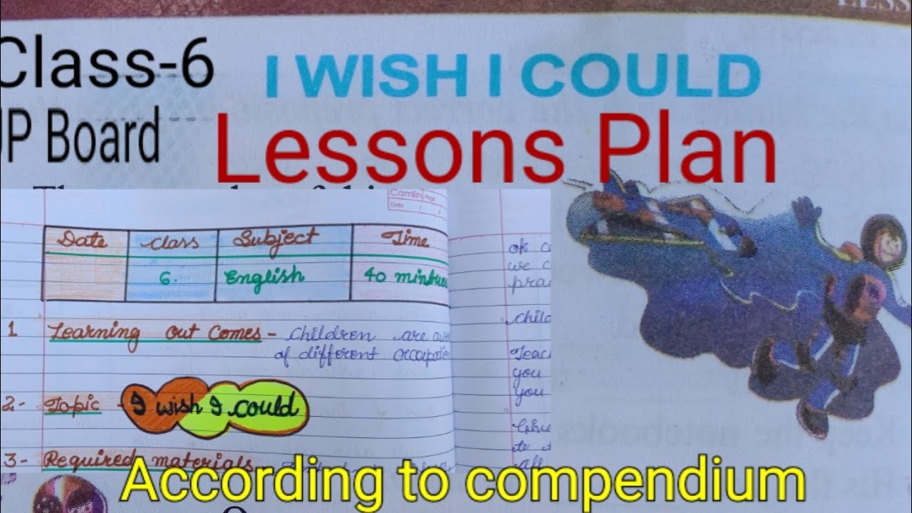#Lessonplan ||class-6 ||UP Board|| I wish I could || According to ...