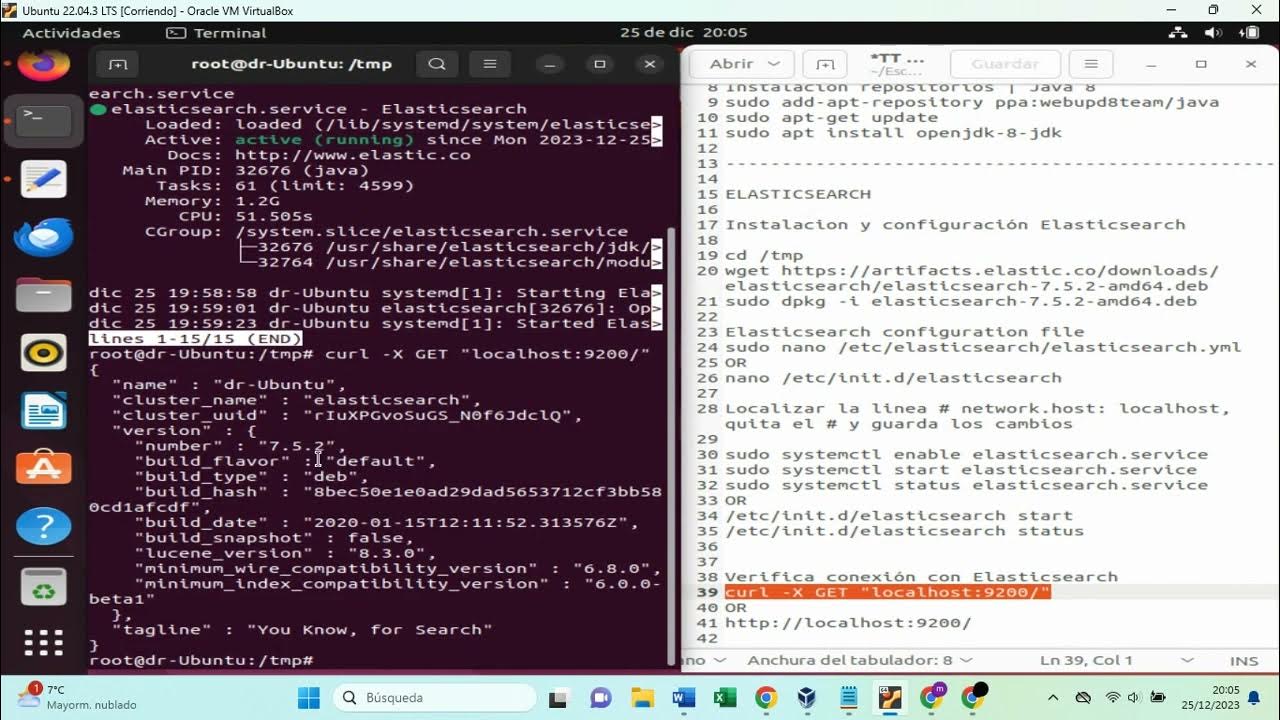 Instalación | puesta en marcha (Elasticsearch + Kibana + Logstash) en Ubuntu 22.04.LTS - YouTube
