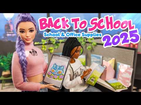 DIY Back to School and Office Supplies 2025 for Barbie | Free Printables to Color