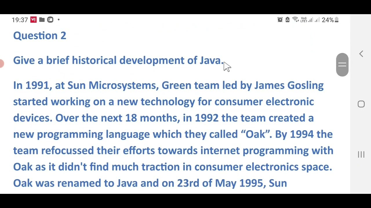 introduction to java ques ans part 2 class 9 - YouTube