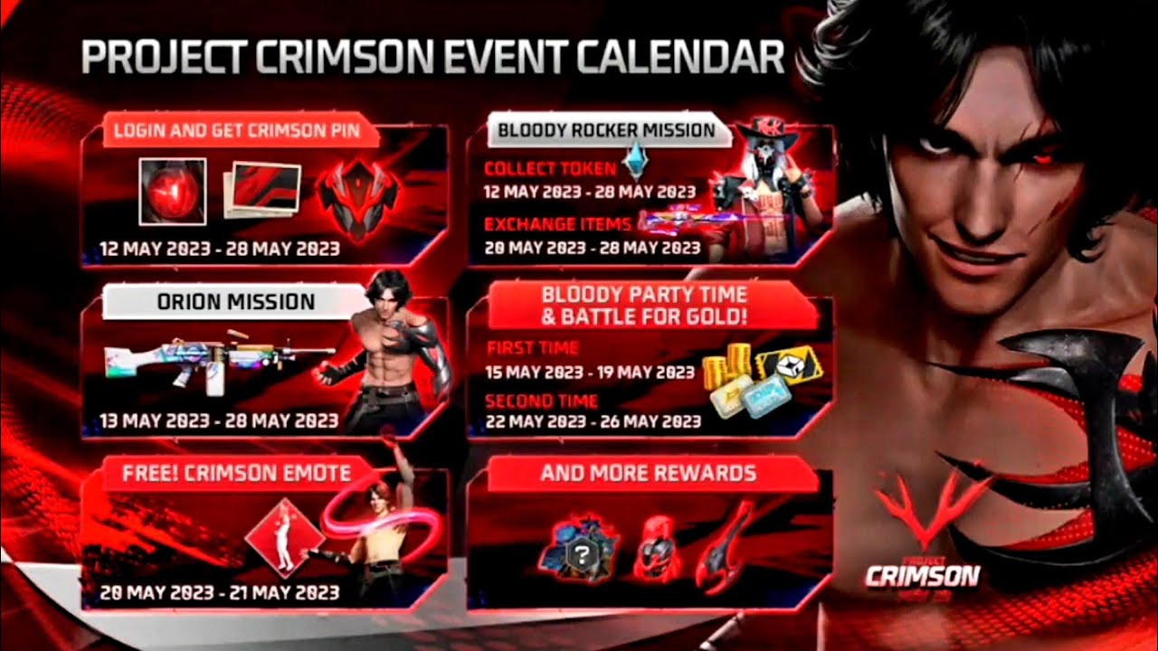 PROJECT CRIMSON EVENT CALENDAR | NEW EVO BUNDLE CONFIRM DATE | PROJECT ...