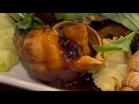 🇺🇸 Sweet Canadian snails and Abalone stir fry at Sea Street Food & Bar ...