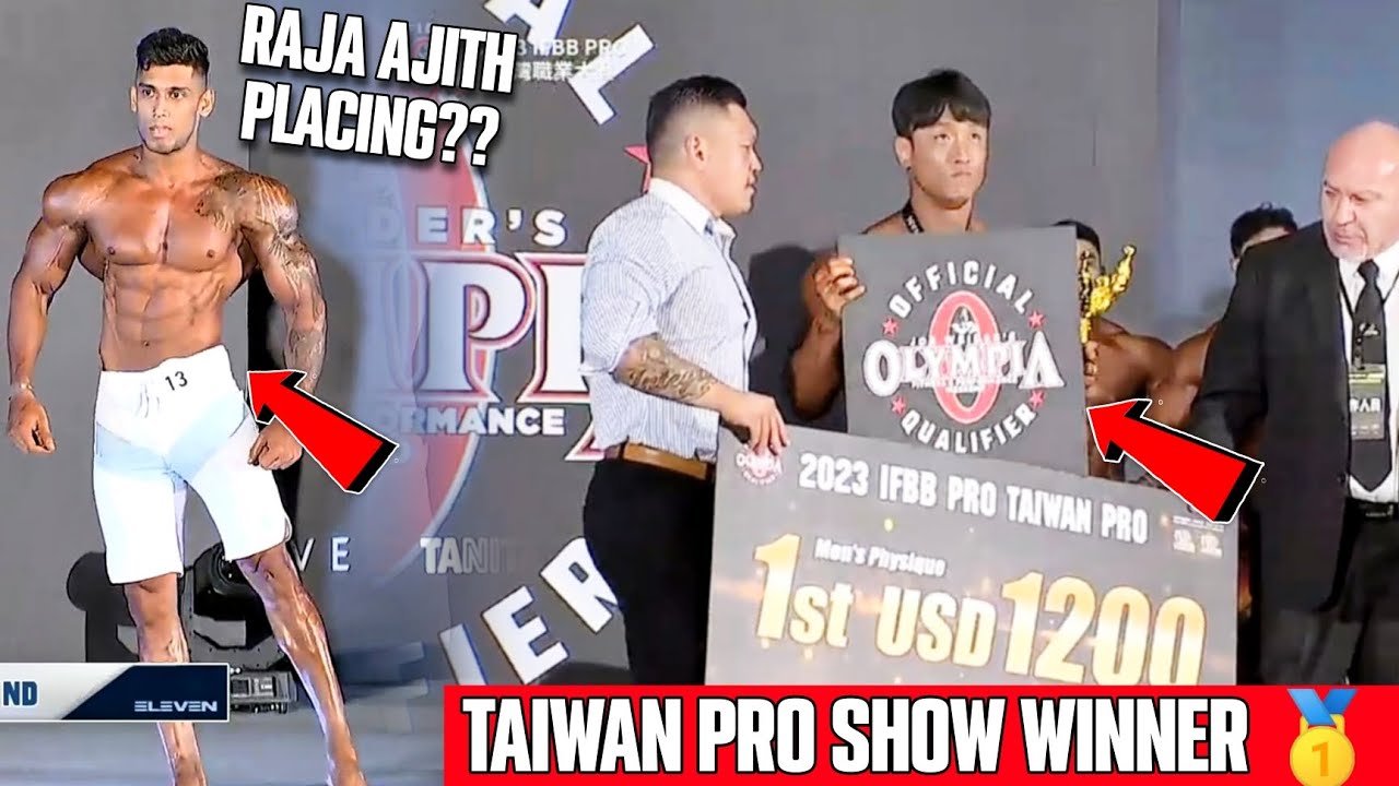 Taiwan Pro Show Men's Physique Winner 🥇🔥 | Raja Ajith Placing | Taiwan ...