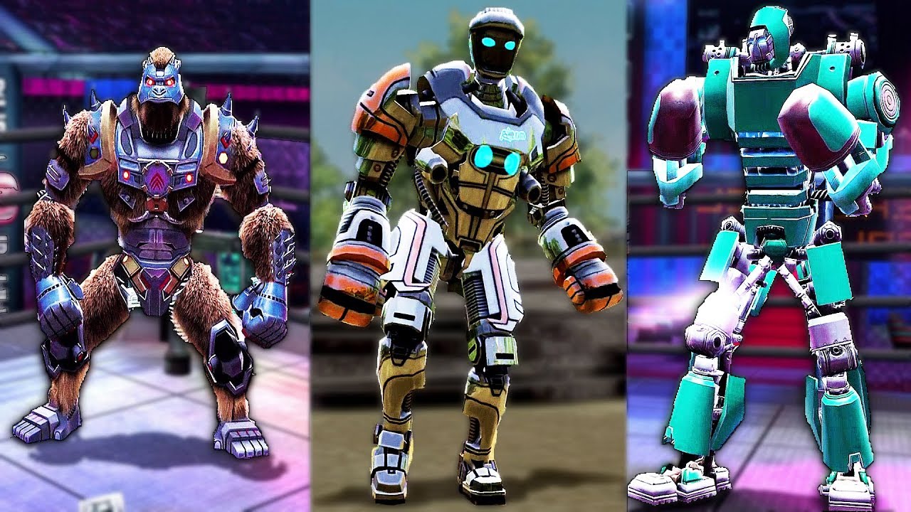 Real Steel WRB BRUTUS VS Atom & BLUEBOT & TACKLE & BLACKTOP ...