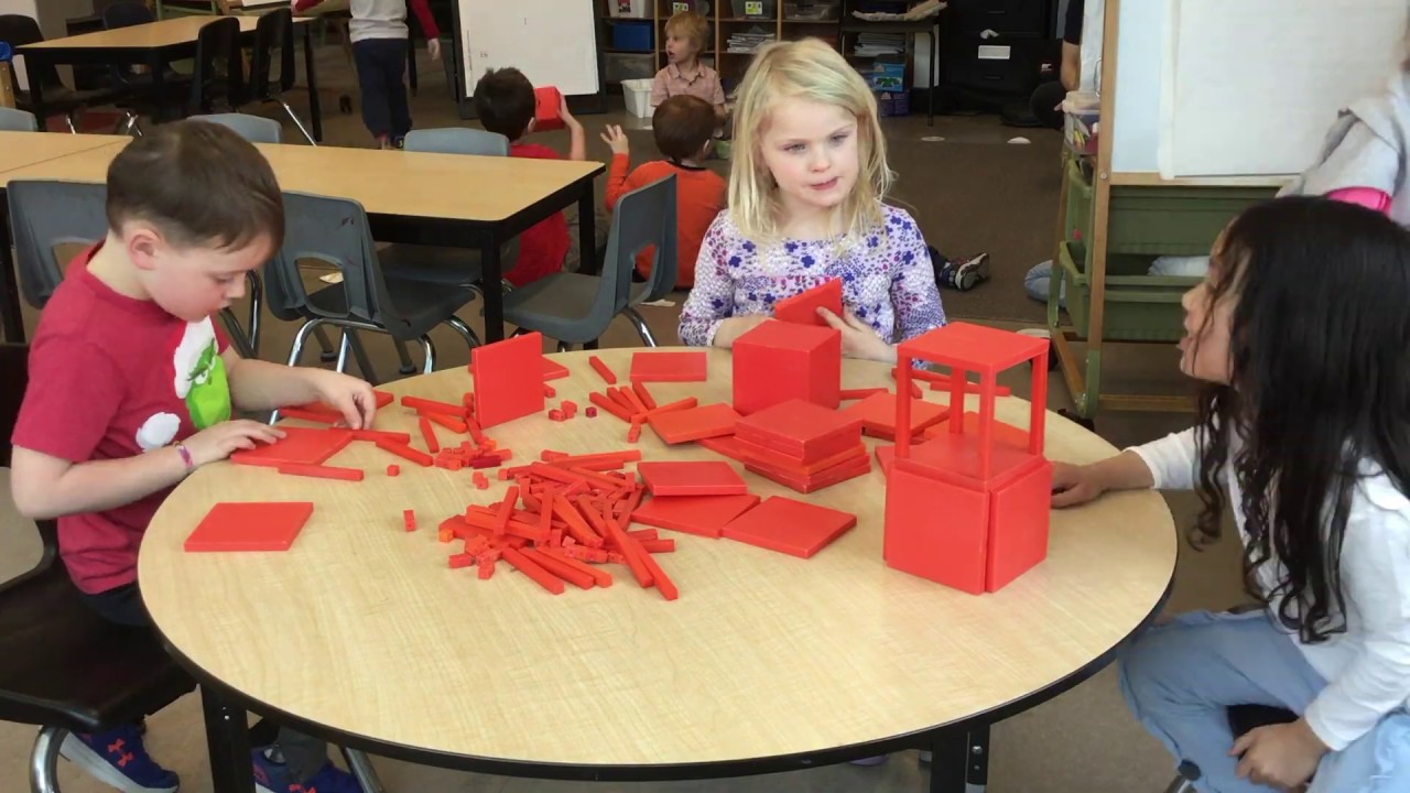 Building with Base 10 Blocks JK/SK 2019.1 - YouTube