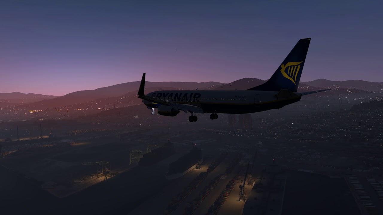 NEW GENOA SCENERY - Ryanair 737 landing (X-Plane 11) - YouTube