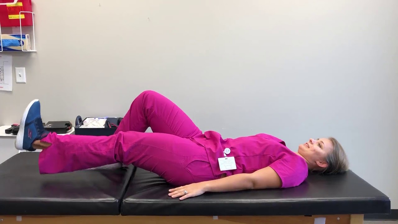 Supine SLR - YouTube