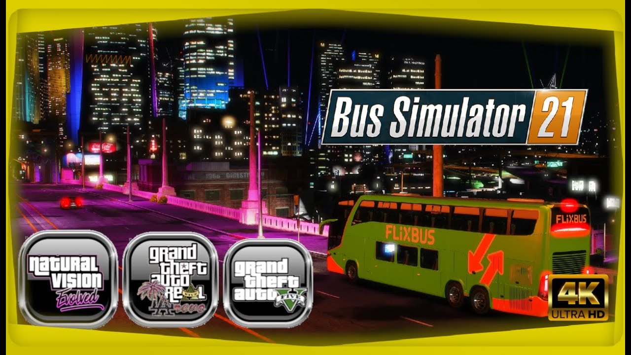 🚍 Flixbus Double Decker Night Run🚏 - Bus Simulator 21-ep 48 - YouTube