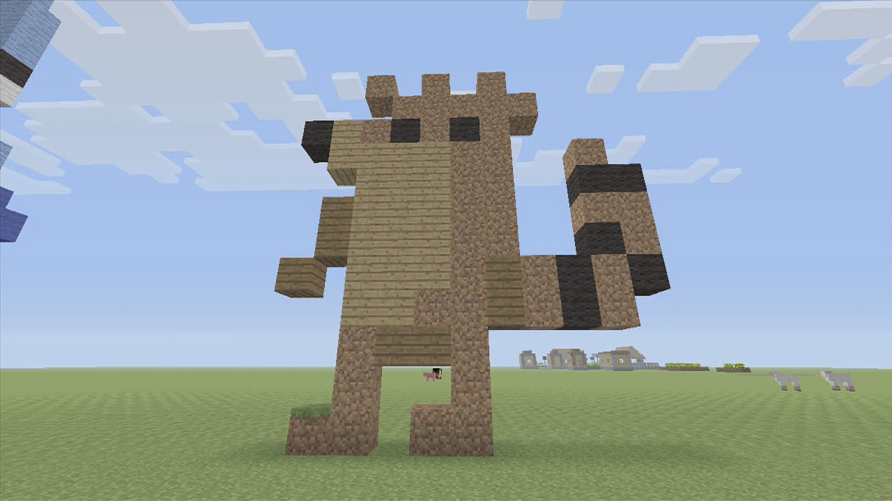 Minecraft | Pixel Art Tutorial: 8bit Rigby - YouTube