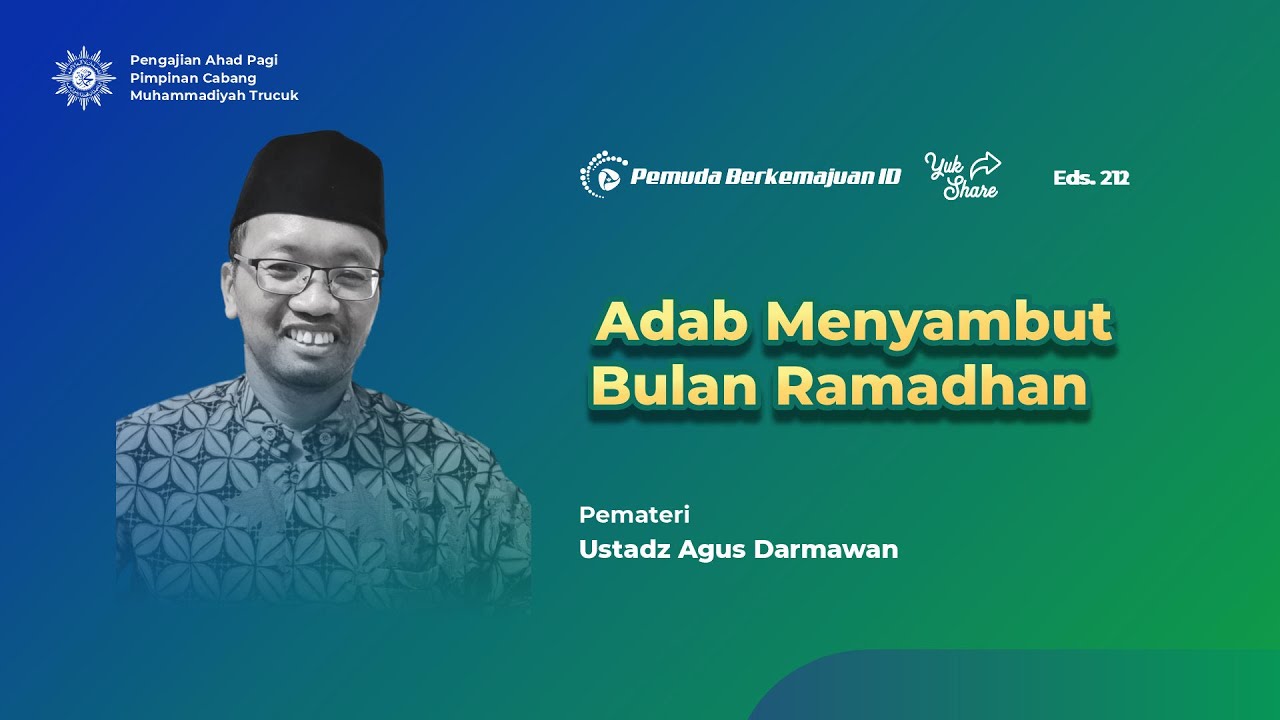 [LIVE] Ustadz Agus Darmawan⭐Adab Menyambut Bulan Ramadhan - YouTube