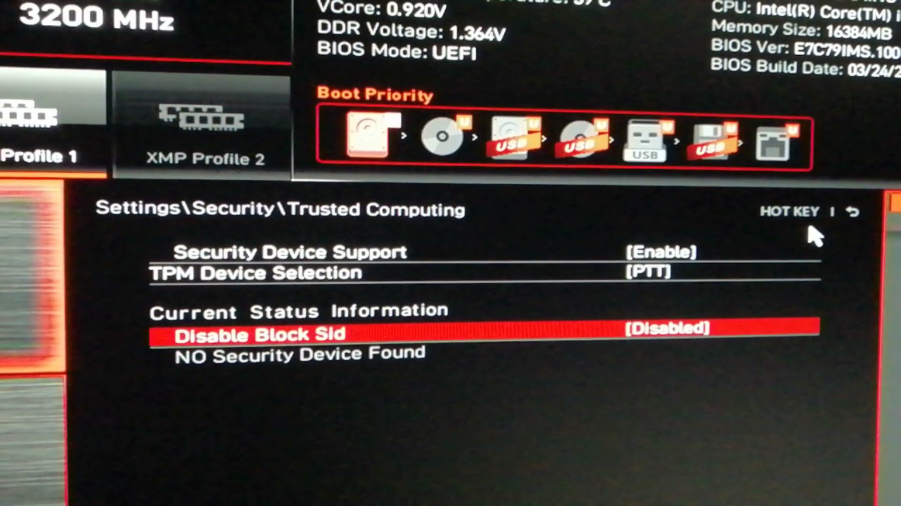 COMO ACTIVAR EL TPM 2.0 EN WINDOWS 10PRO INGRESANDO A LA BIOS - YouTube