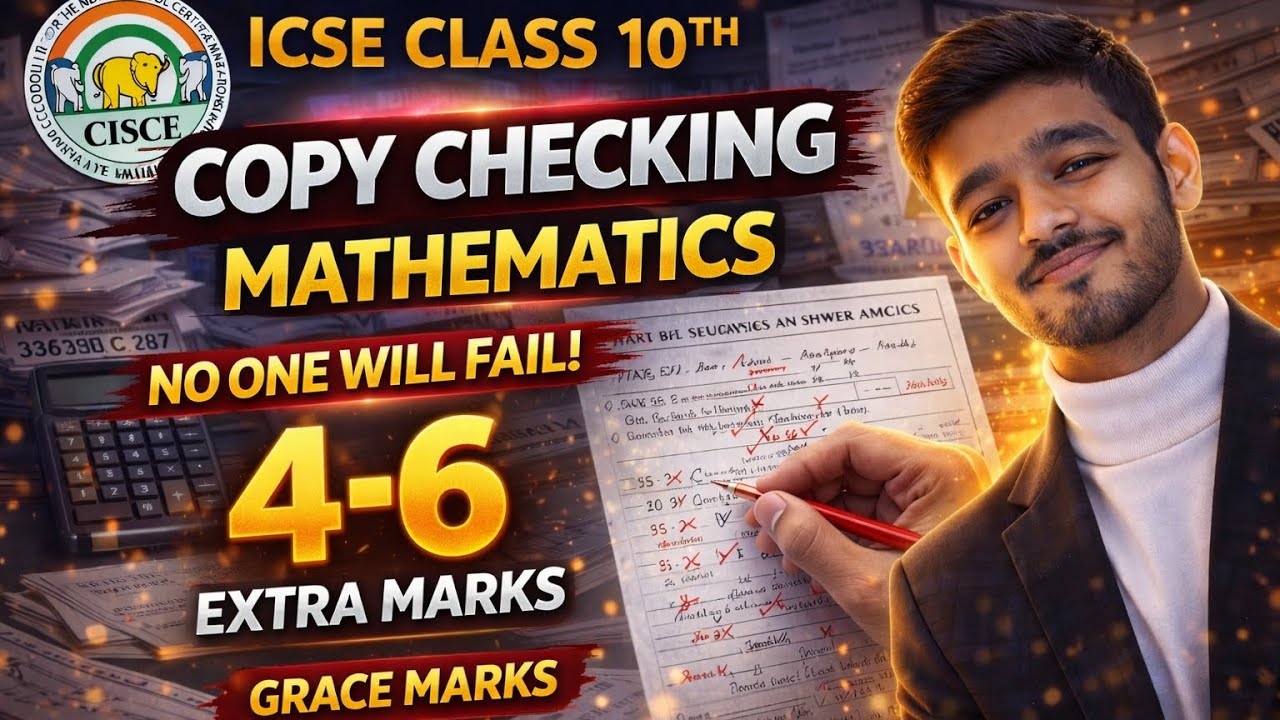 ICSE Maths Copy Checking 😱 4–6 EXTRA MARKS + GRACE MARKS EXPOSED 💯 # ...