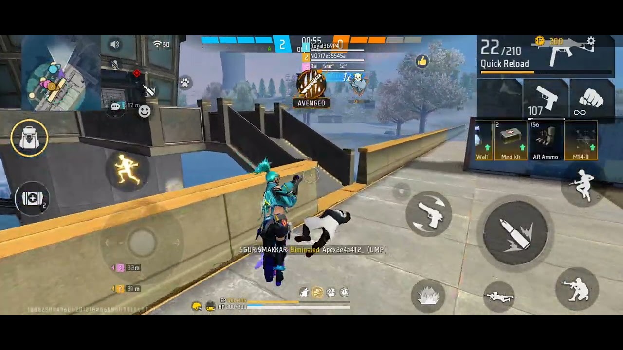 free fire Max mobile game full double match video 22 kill part 65 # ...