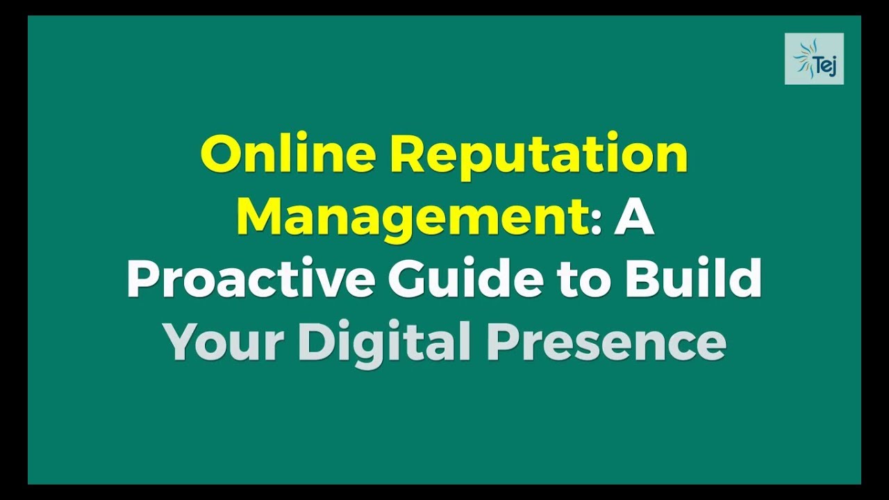 Online Reputation Management A Proactive Guide to Build Your Digital ...
