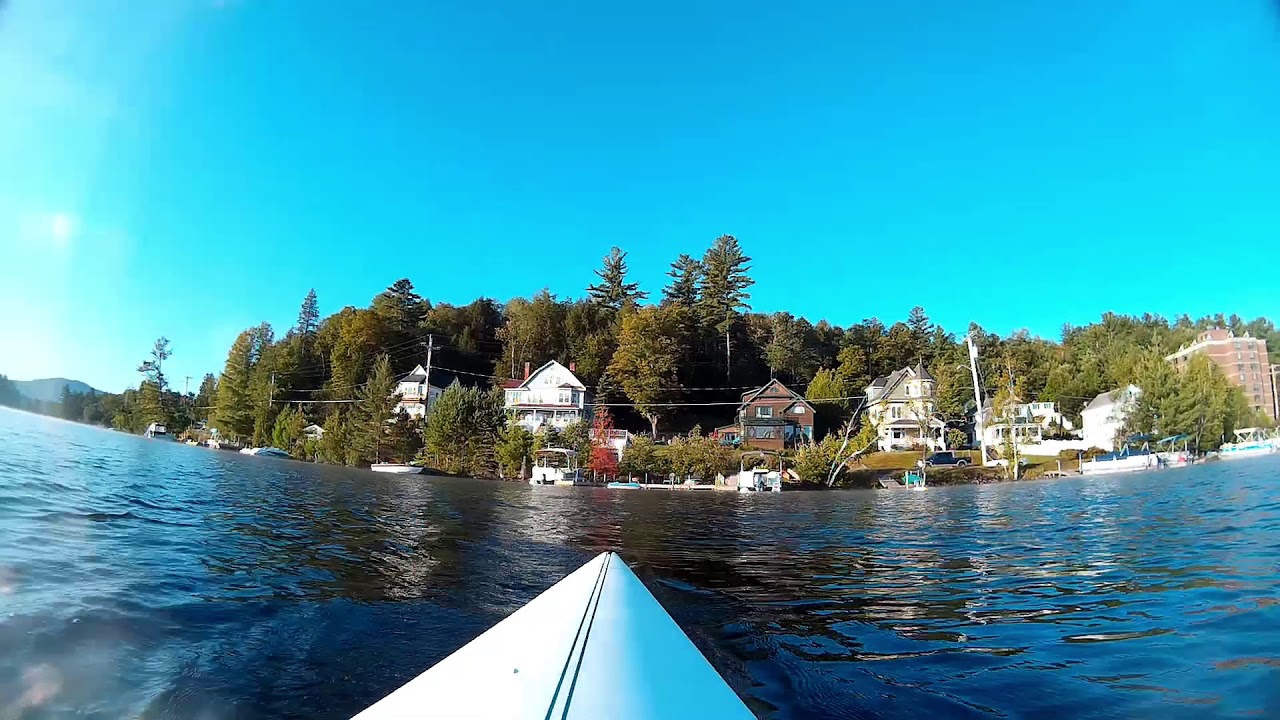 Indoor rowing scenery - around Lake Flower - YouTube