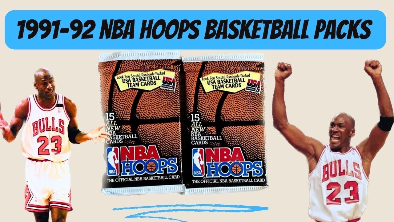 MICHAEL JORDAN CARDS DRY SEASON IS OVER! 1991-92 NBA HOOPS BASKETBALL ...