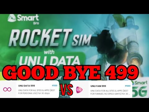 UNLI DATA 599 VS UNLI FAM 999/GOOD BYE 499 ROCKET SIM - YouTube