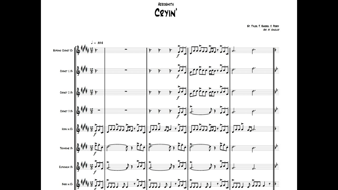 Aerosmith - Cryin' for Easy Brass Band - YouTube