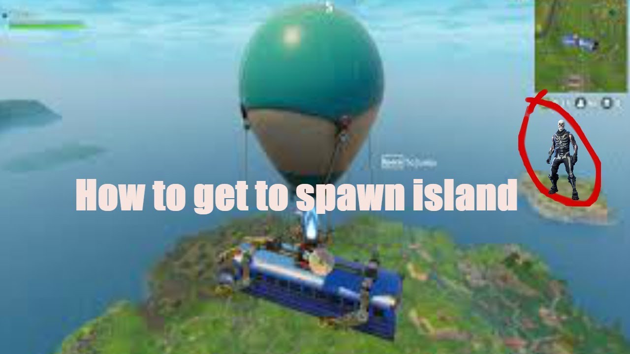 Easiest way to get to spawn island in Fortnite - YouTube