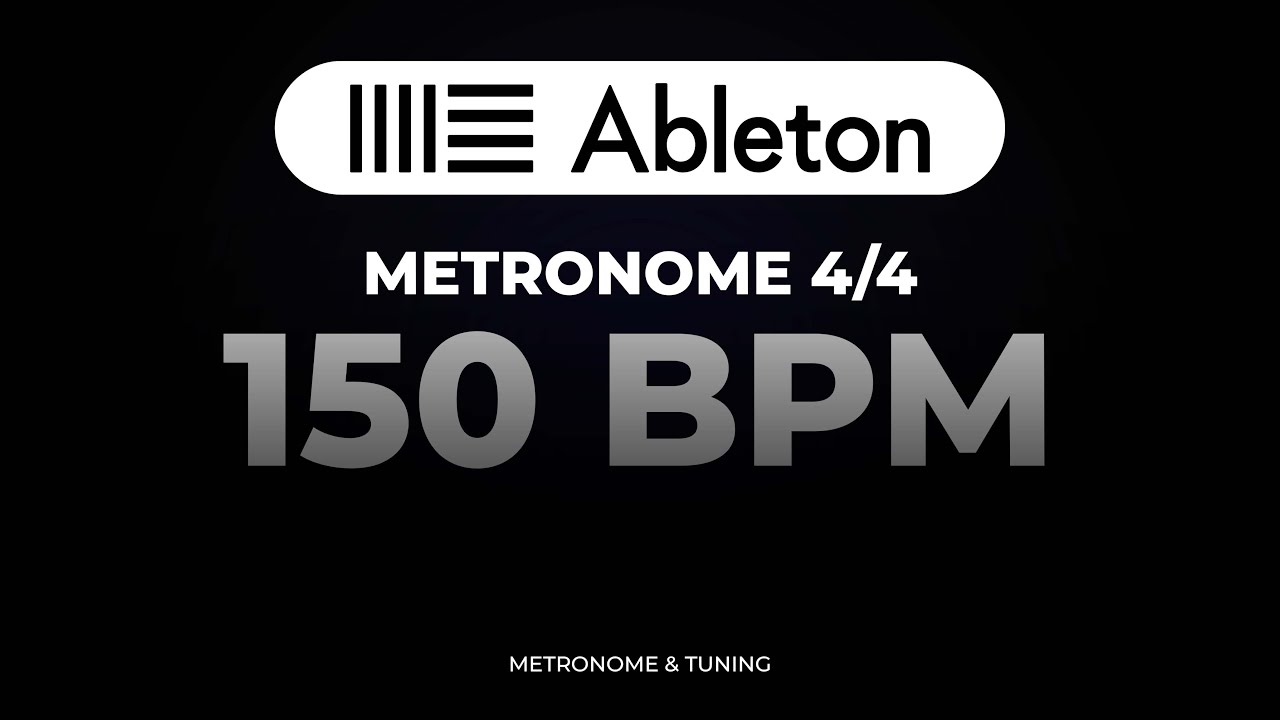 Metronome (Ableton Sound) - 150 BPM 4/4 (Beats per minute) - YouTube