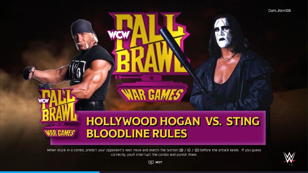 WWE 2K25 Bloodline Rules Match Hollywood Hogan vs Sting - YouTube