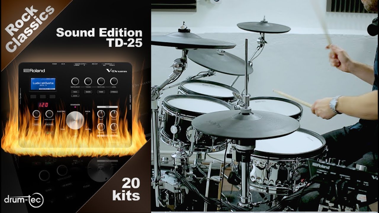Roland TD-25 Rock Classics Sound Edition by drum-tec - YouTube