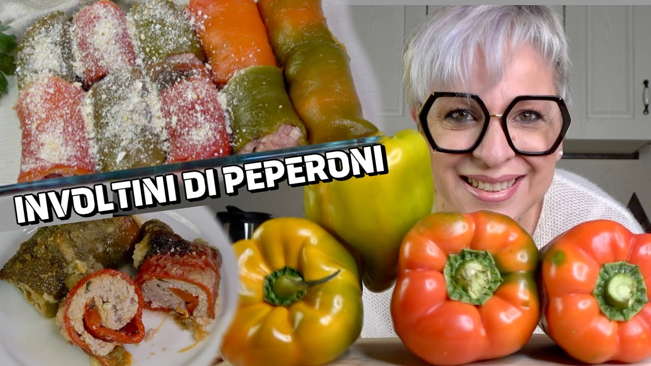 INVOLTINI DI PEPERONI ALLA MEDITERRANEA Ricetta Facile peppers and roll ...