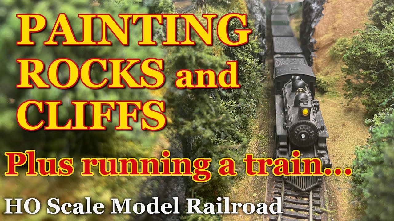 How to Paint Rock Cuts and Cliffs on a Model Railroad. HO Scale. ACHB 1 ...