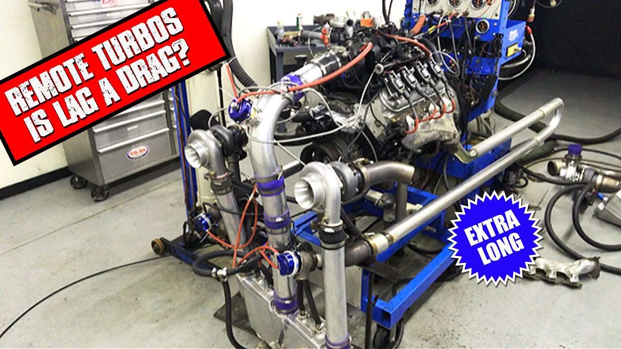 REMOTE MOUNT TWIN TURBO TEST-MEGA LAGGY LS? - YouTube